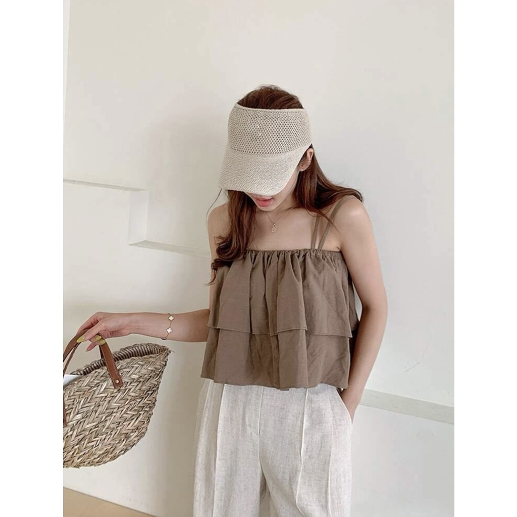 BEA LAYERED TOP / DOUBLED SPAGHETTI STRAP TOP | Shopee Philippines