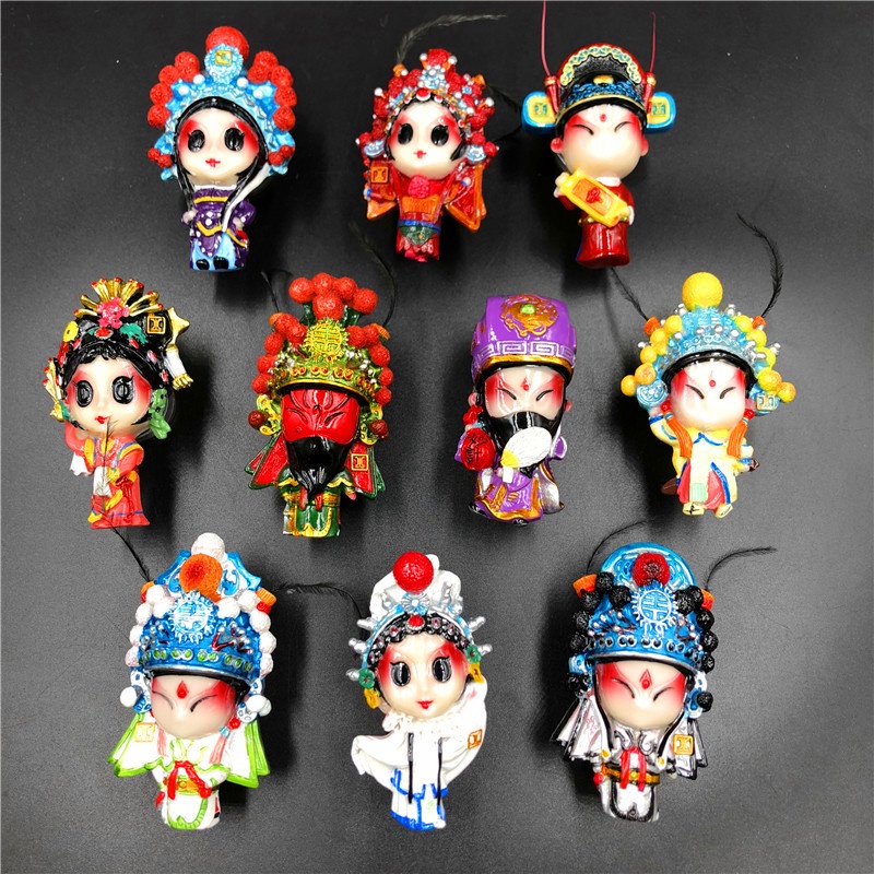 Refrigerator Magnets Resin Peking Opera Characters Cartoon Stickers ...