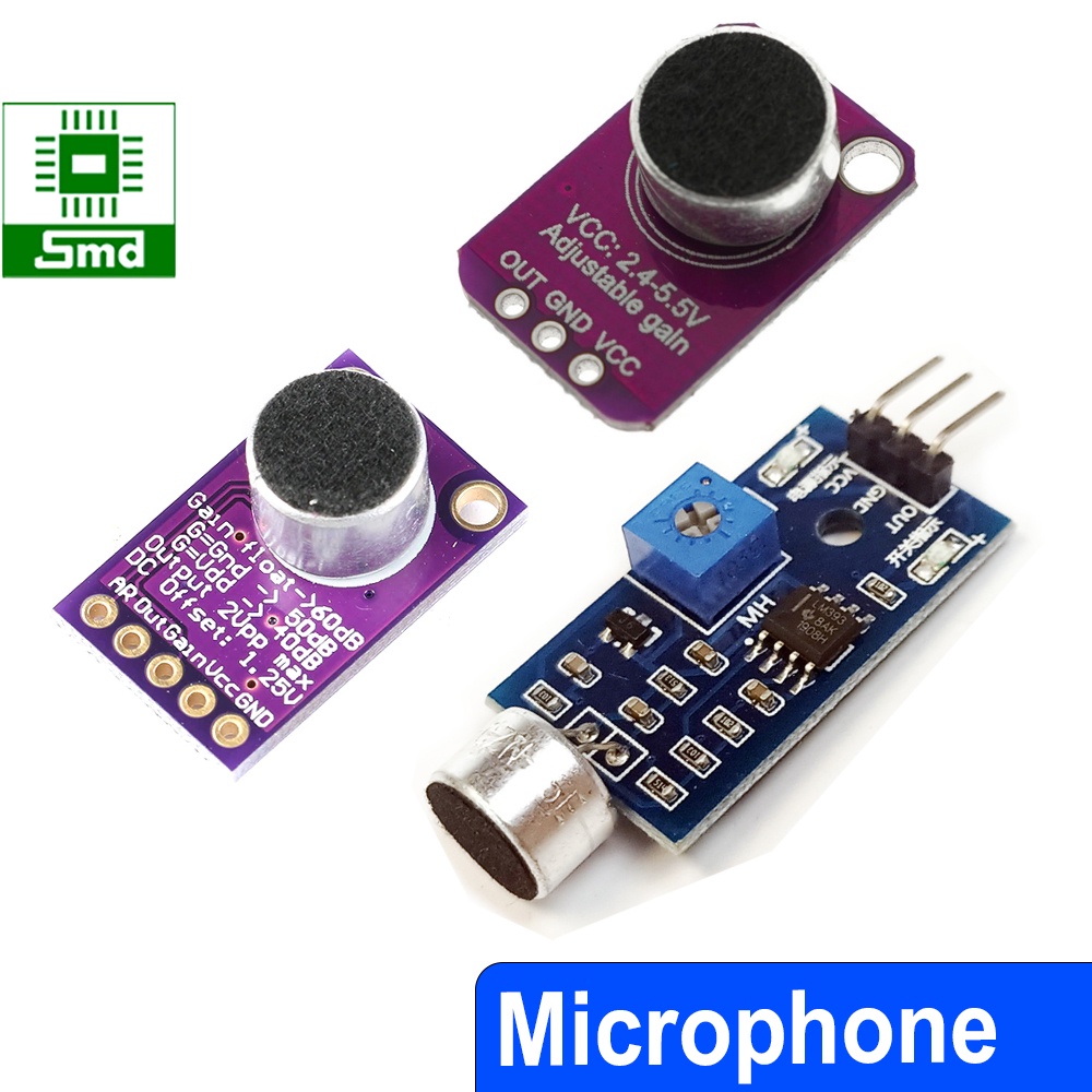 Module MAX9814 MAX4466 Audio Amplifier Microphone mic integrated sound ...