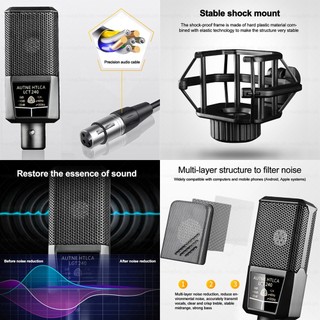 Popcorn LCT240 Premium High-Frequency Microphone with V8S sound card ...