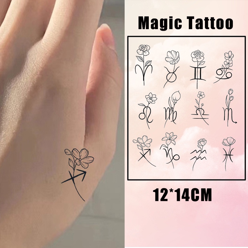 Magic Tattoo Sticker Waterproof Long Lasting 15 Days Fake Tattoo ...