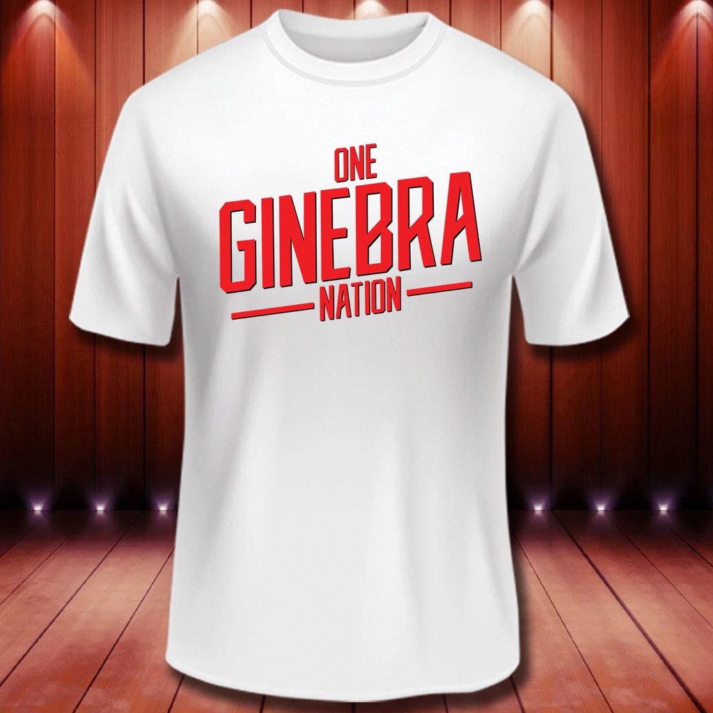 Ginebra Fan Made Shirt White Cotton Span | Shopee Philippines