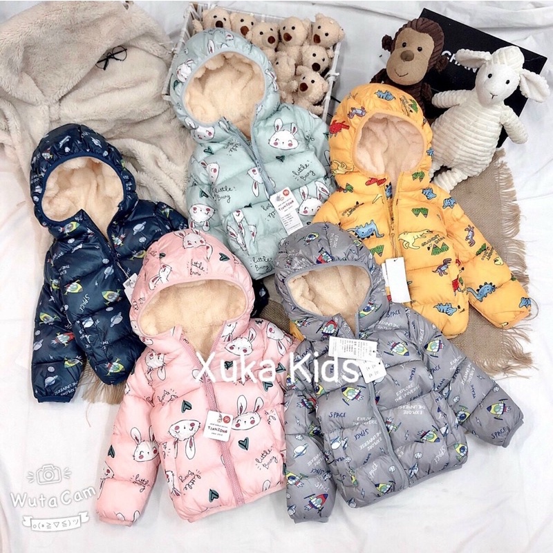 Guangzhou thick and smooth fleece-lined puffer jacket 9-23kg | Shopee ...