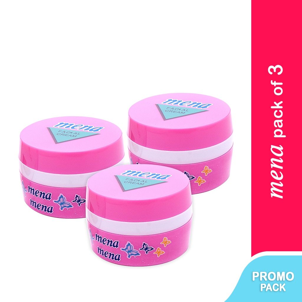 Mena Facial Cream Pink ( 3pcs Pink ) | Shopee Philippines