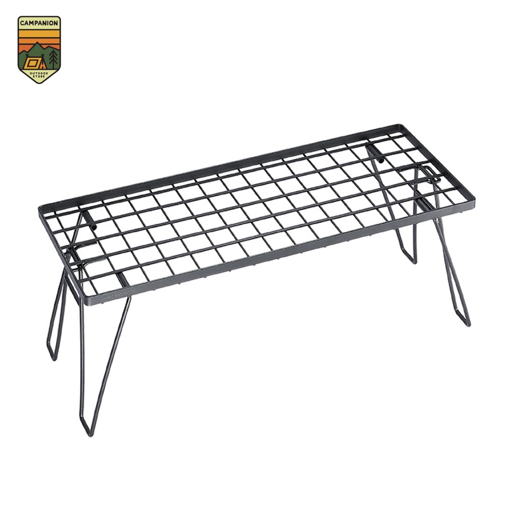 Campingmoon Steel Grating Table Black 60x24x24 cm Can Be Stacked ...