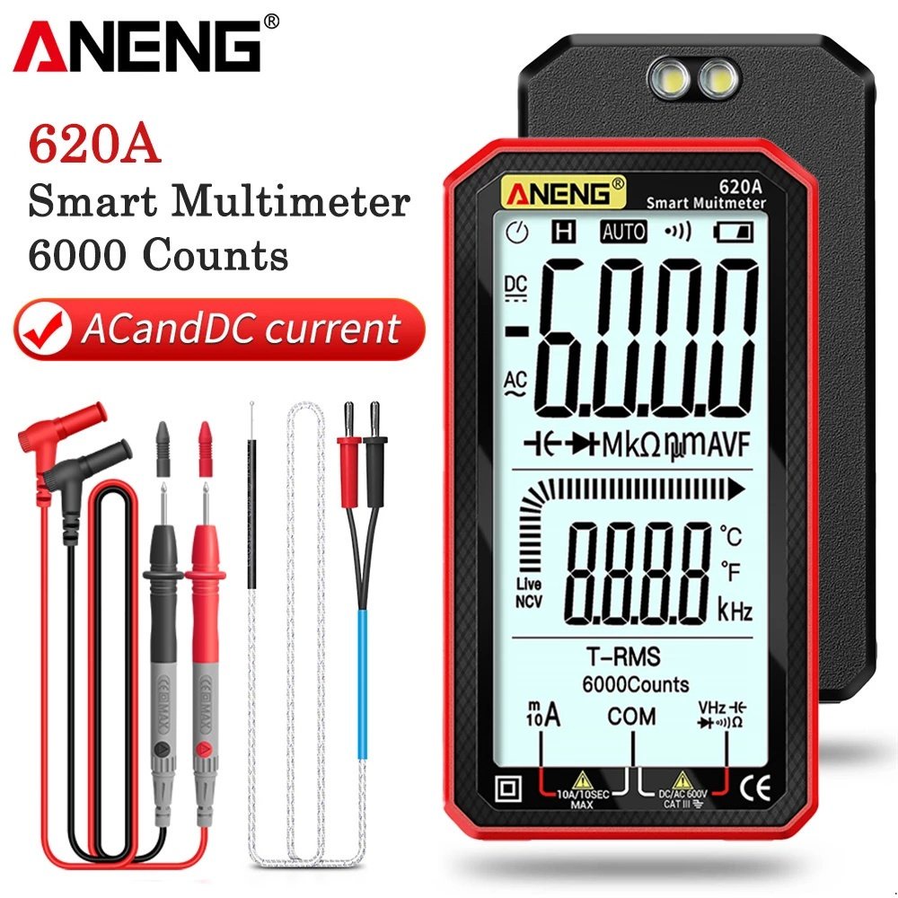 ANENG 620A Intelligent Digital Multimeter Transistor Testers 6000 ...