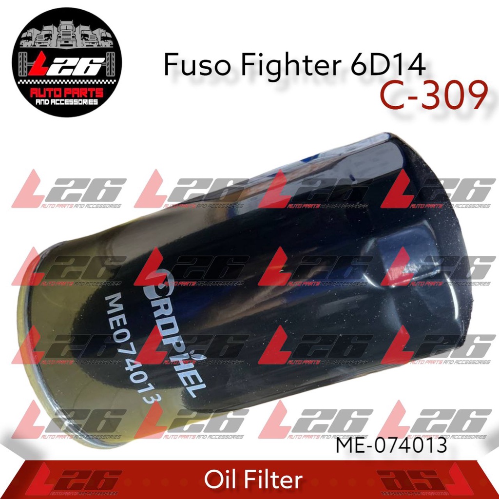 Fuso Fighter 6D14 OIL FILTER ME-074013 C-309 | Shopee Philippines