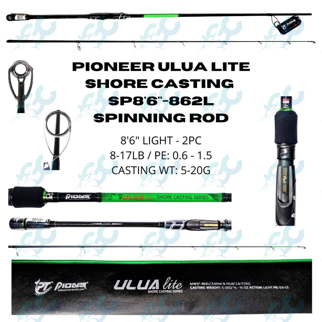 Pioneer ULUA LITE Shore Casting Series 862L Light Action 8ft 6 inches ...
