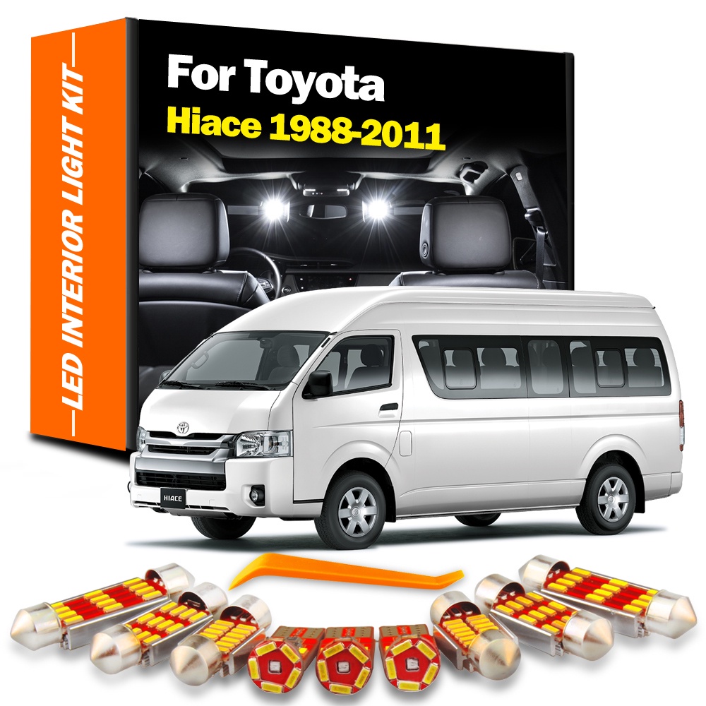 Interior LED For Toyota Hiace Truck Hiace 1988-2011 Canbus Vehicle Bulb ...