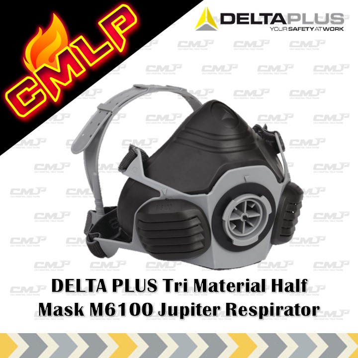 Delta Plus Tri Material Half-Mask M6100 Jupiter Respirator | Shopee ...