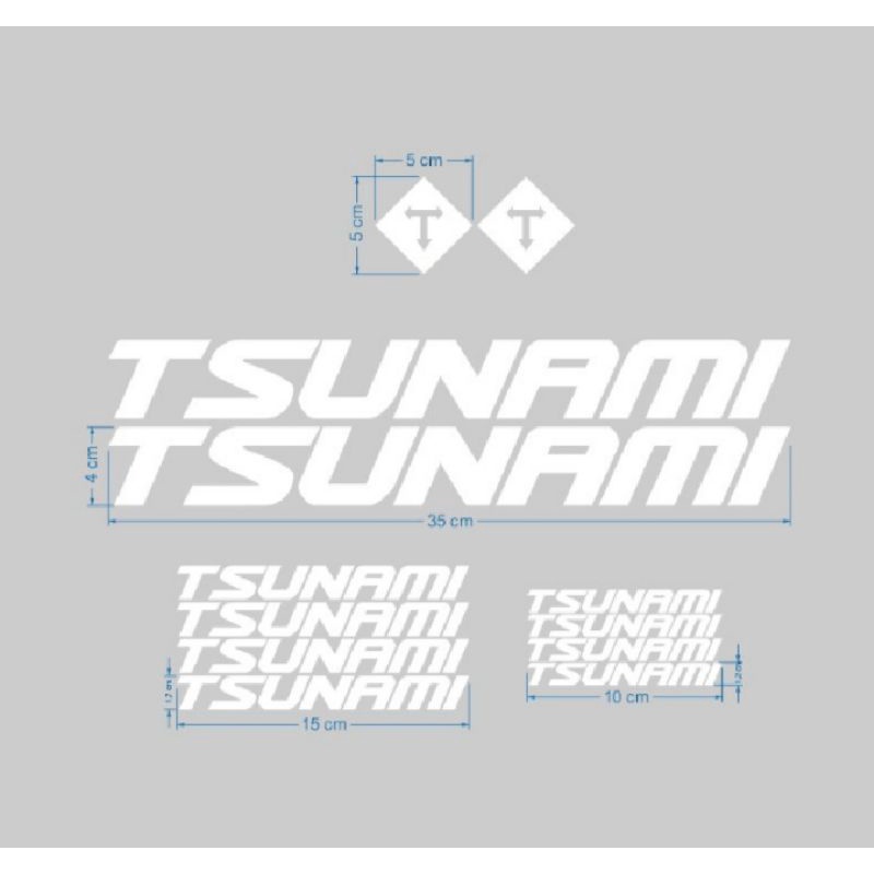 Tsunami Sunami Bicycle Sticker | Shopee Philippines