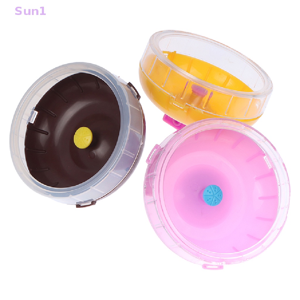 Sun1> Hamster Wheel Small Animal Running Disc Toys Cute Plastic Jogging ...