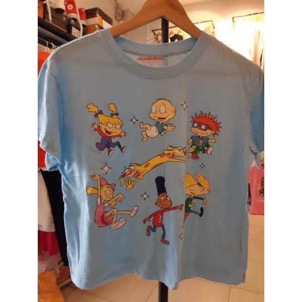 NICKELODEON RUGRATS SEMI CROP LADIES TEE MERCH. | Shopee Philippines