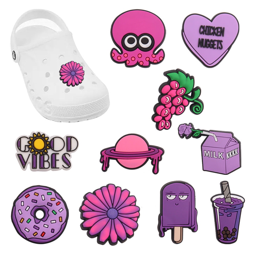 Cute Grape jibits for design Purple Style Jibitz design Planet Jibbits ...