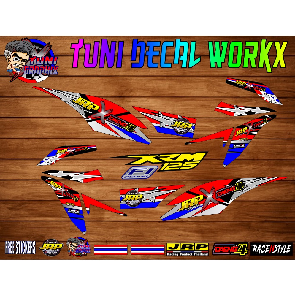 XRM 125 FI Decals - (JRP x DAENG VER.1) STREET BIKE CONCEPT | Shopee ...