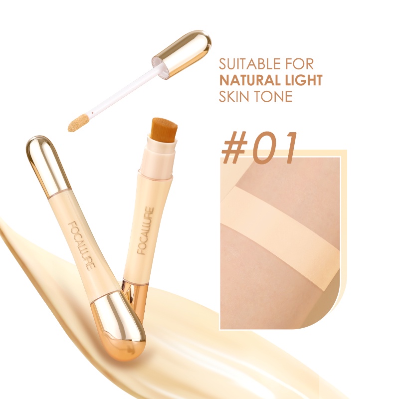 FOCALLURE AmberGold Concealer High Coverage Skin-Like Lightweight Long ...