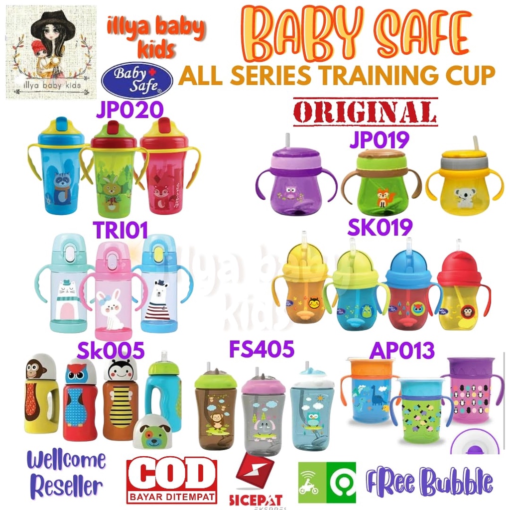Baby Safe Babysafe Babysafe Training Cup Soft Spout 6m+ straw AP005 Ap006 AP007 JP020 JP019 ...