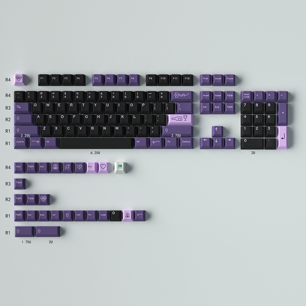GMK first love keycaps cherry profile Dye-Sublimation PBT keycap ...