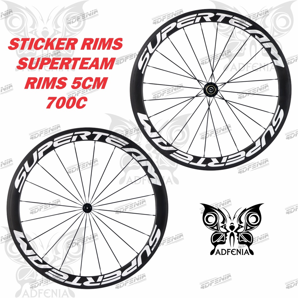 Rims Superteam Rim Decal Sticker 5 cm 700c | Shopee Philippines