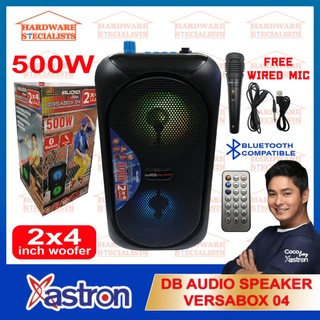 Astron DB Audio VERSABOX 04 Bluetooth Speaker with FREE Wired Mic ...