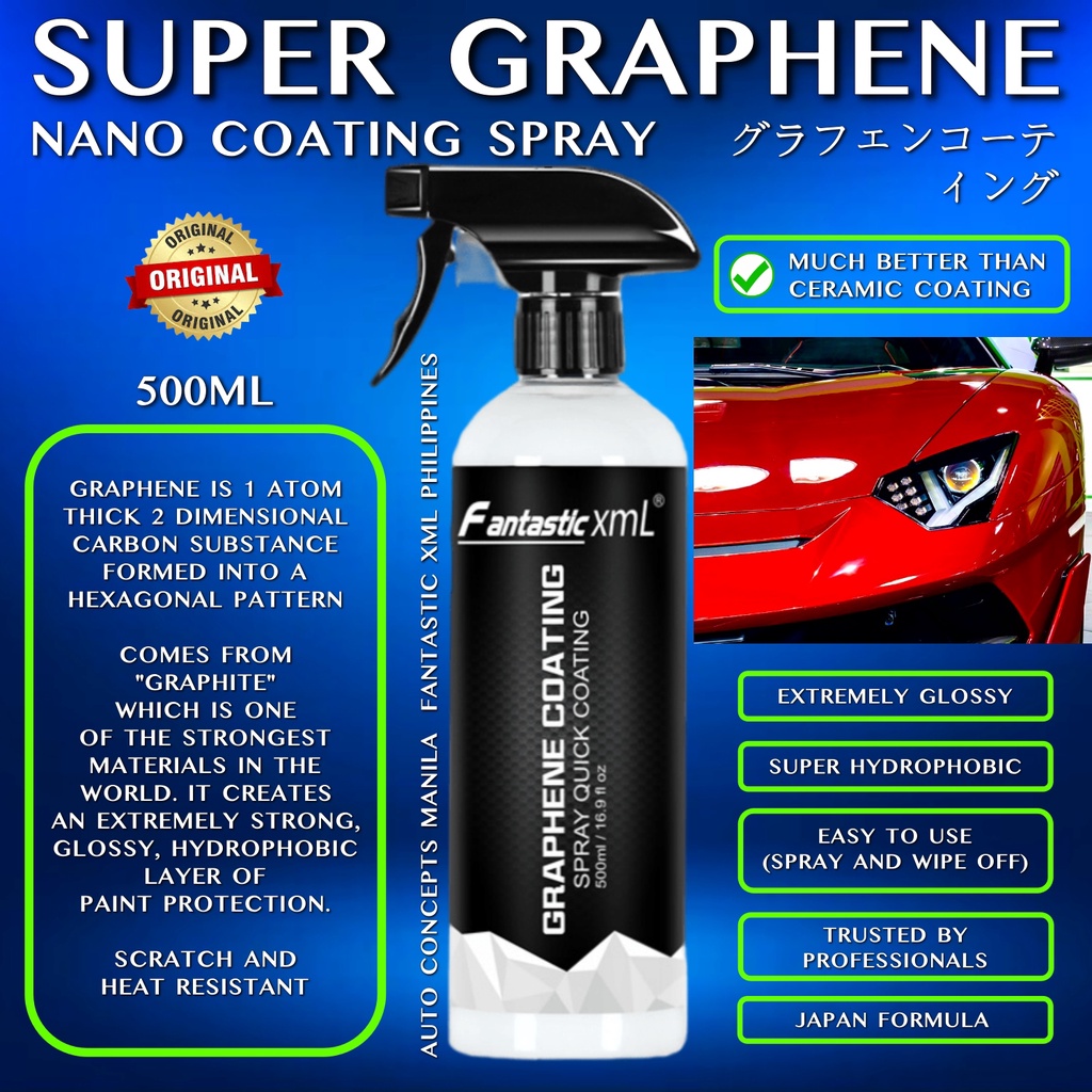 ORIGINAL FANTASTIC XML PHILIPPINES SUPER GRAPHENE NANO COATING 500ML ...