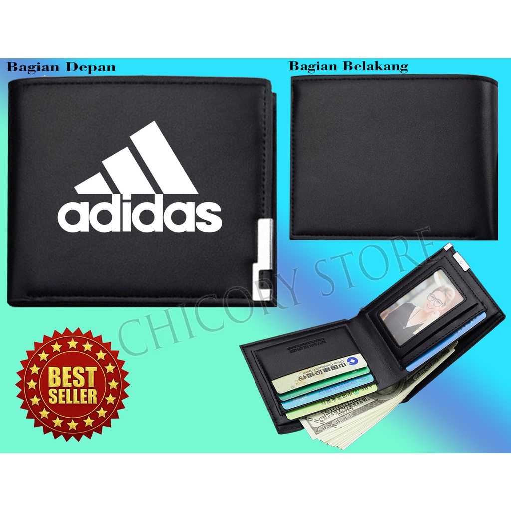 Adidas Folding Men's Wallet Leather Wallet Men Fashion Letter Wallet ...