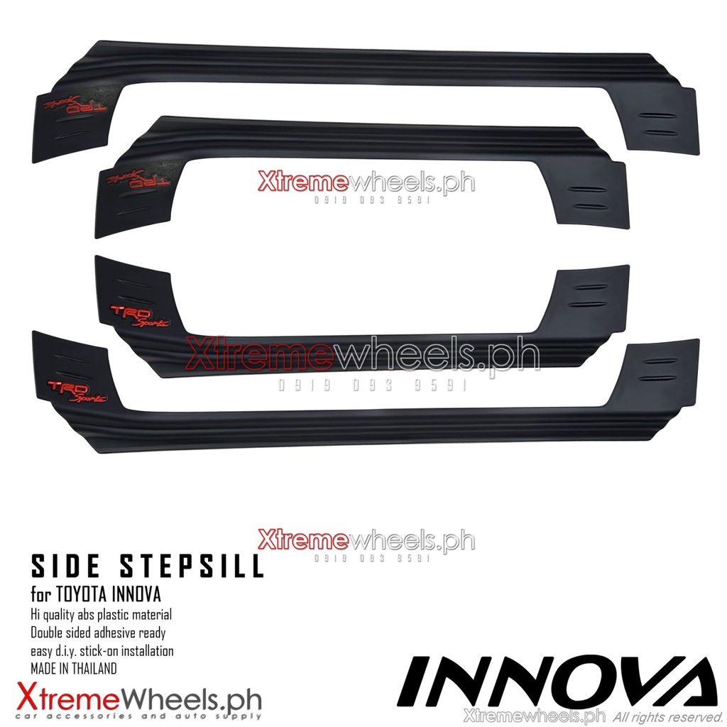 Innova J E G V 2016-2025 Trd Side Door Step Protector / Stepsill / Step ...