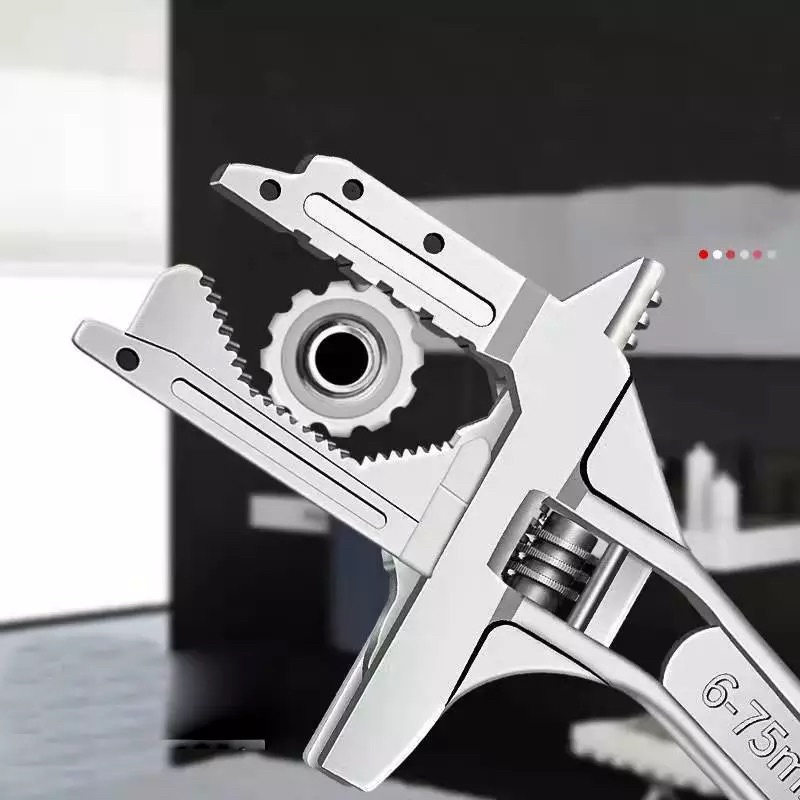 Wrench Under The Sink 6-75mm Wide-Nose Adjustable Key Pipe Short Handle ...