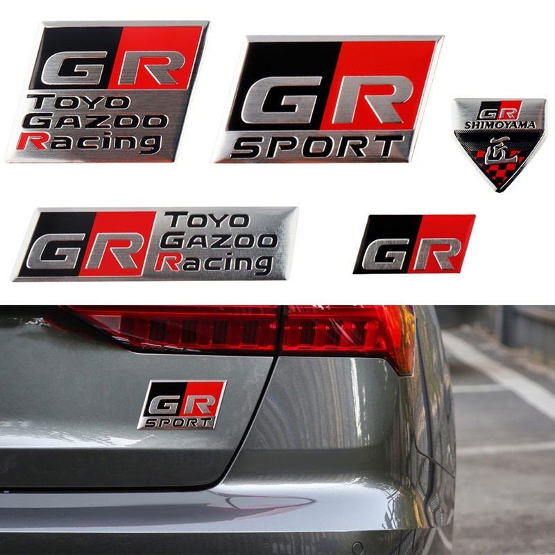 TOYOTA GR Logo Rear Sticker GAZOO Racing Steering Wheel Sticker ...