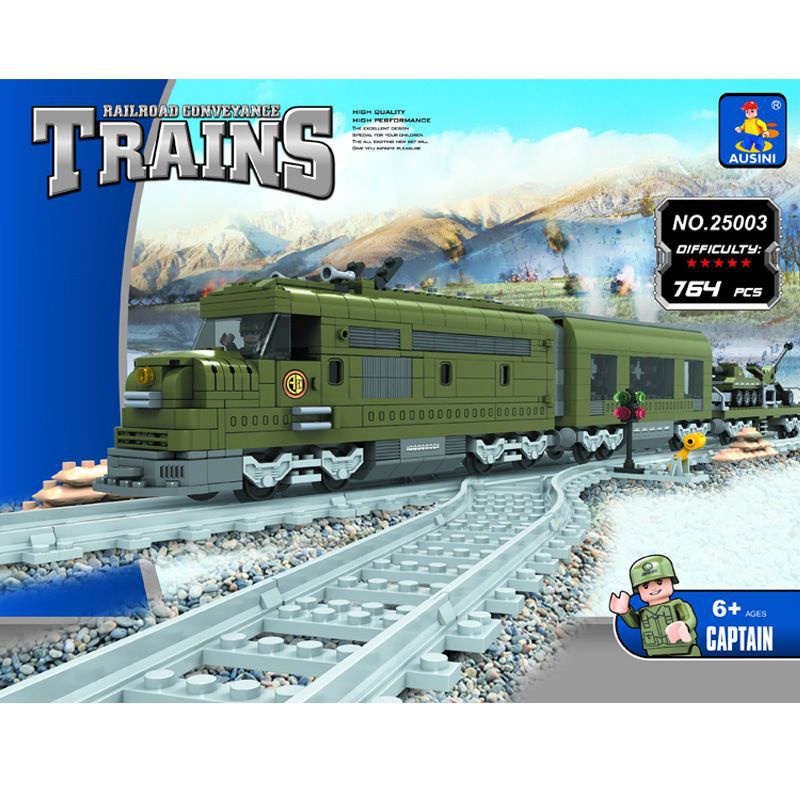 Ausini 25003 Military Train | Shopee Philippines