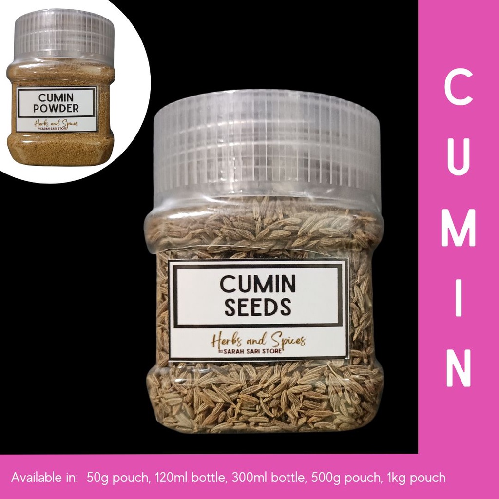 Cumin Seed Whole and Cumin Seed Ground / CUMIN / in Reusable PET Jar ...