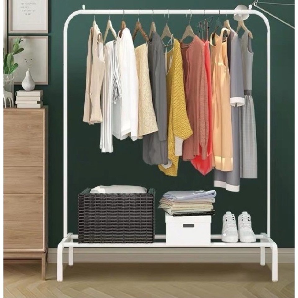 Single Pole Strong Structure Laundry Rack Cloth Organizer / Penyusun ...