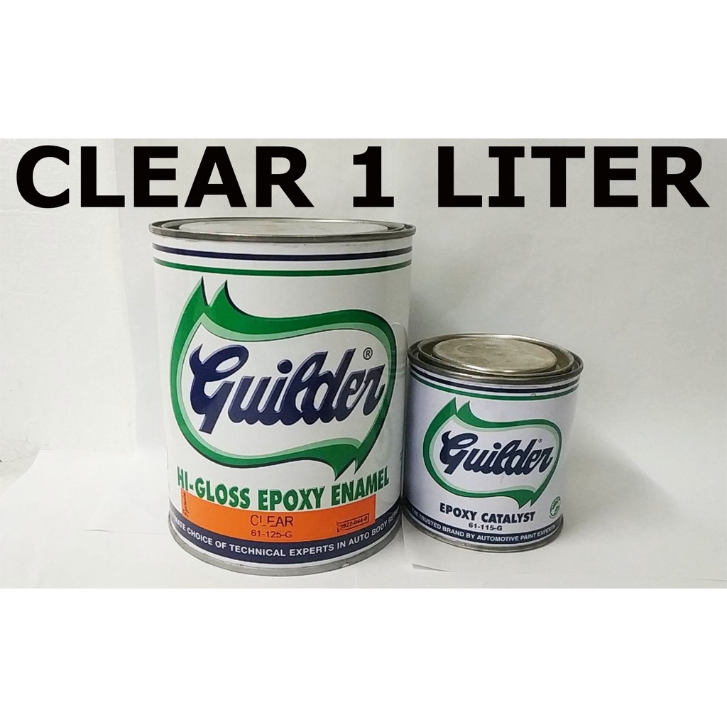 GUILDER HI GLOSS EPOXY ENAMEL CLEAR 61-125G WITH EPOXY CATALYST 61-115 ...