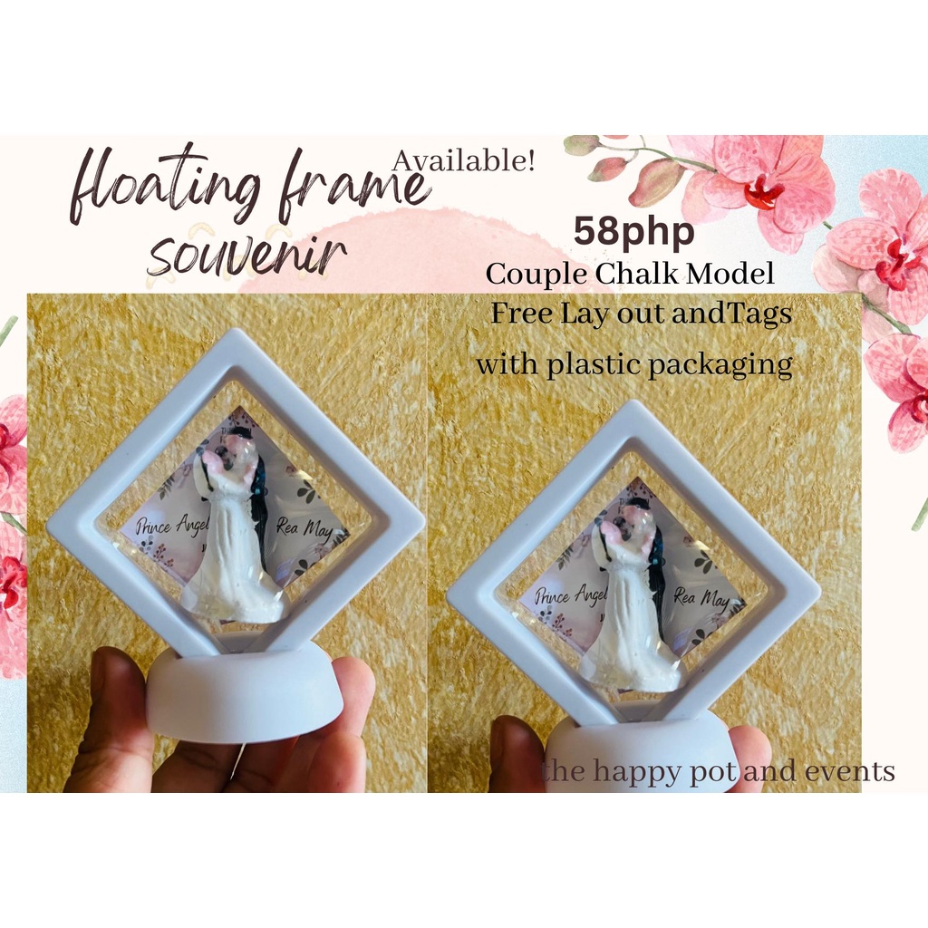 Floating Frame Souvenir/ Giveaways Birthdays Debut Wedding Christening ...