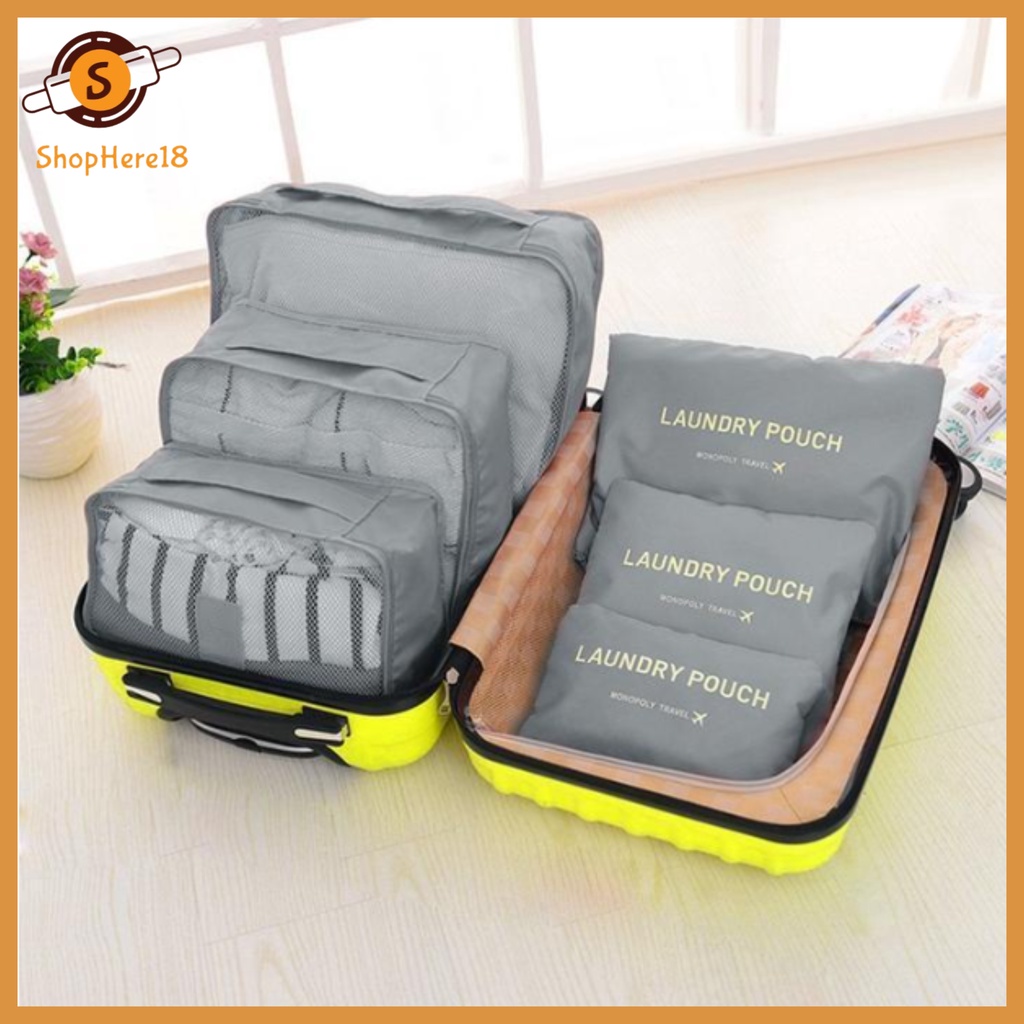 IKQPH 6PCS Travel Storage Bag Set for Clothes Tidy Organizer ...