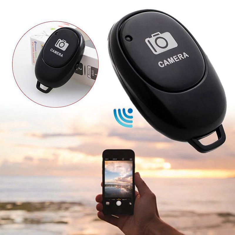Mini Bluetooth Remote Control Button Wireless Controller Self-Timer Camera Stick Shutter Release ...
