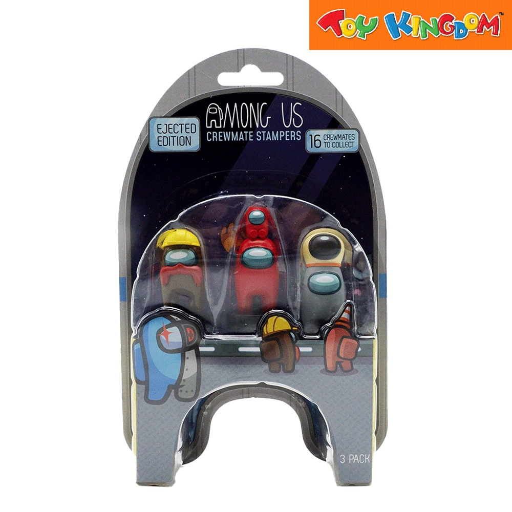Among Us Crewmate Dark Brown, Red and Gray 3 Pack Stamper Set | Shopee ...