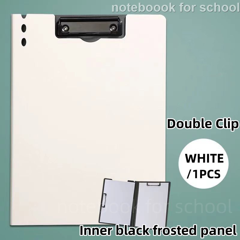 NFS A4 Document Folder File Folders Clip Board Horizontal Double Clip ...