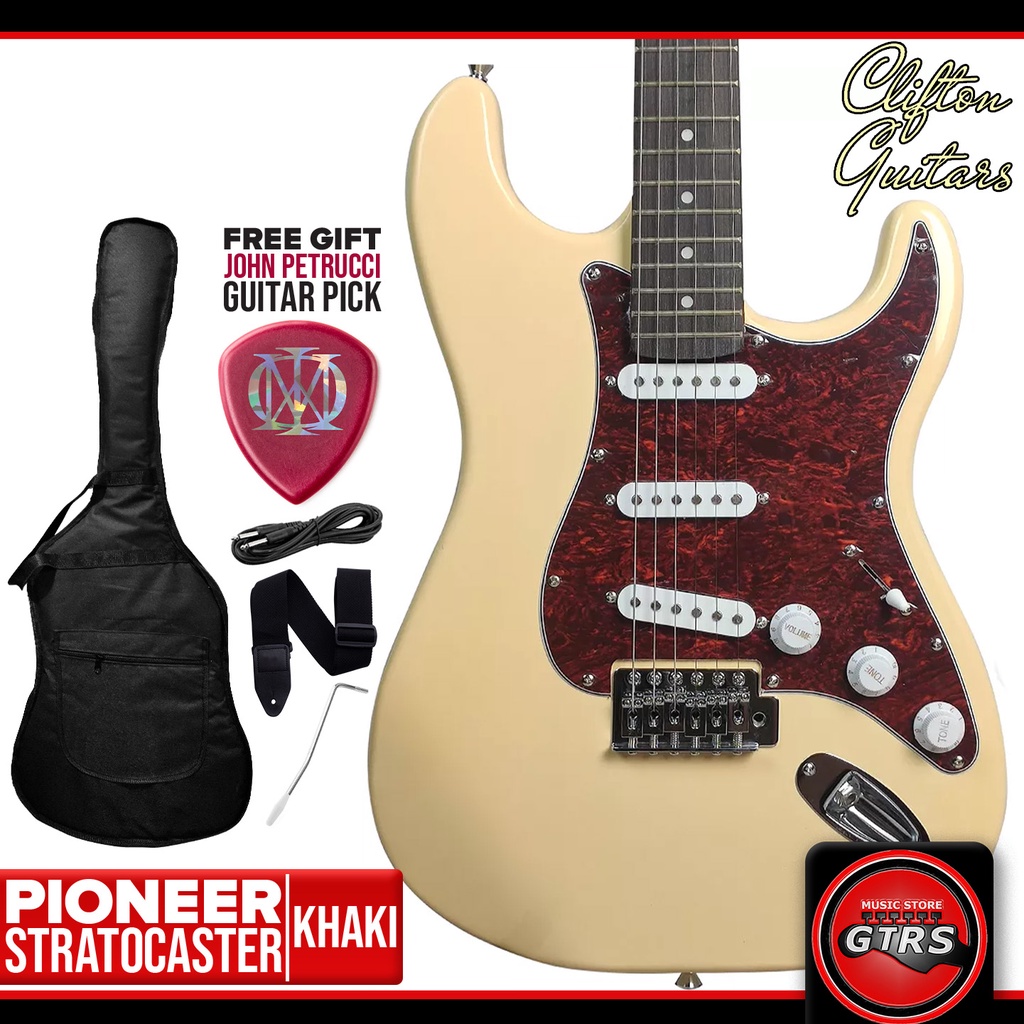 Clifton Stratocaster Pioneer Series - Electric Guitar w/ FREE ...