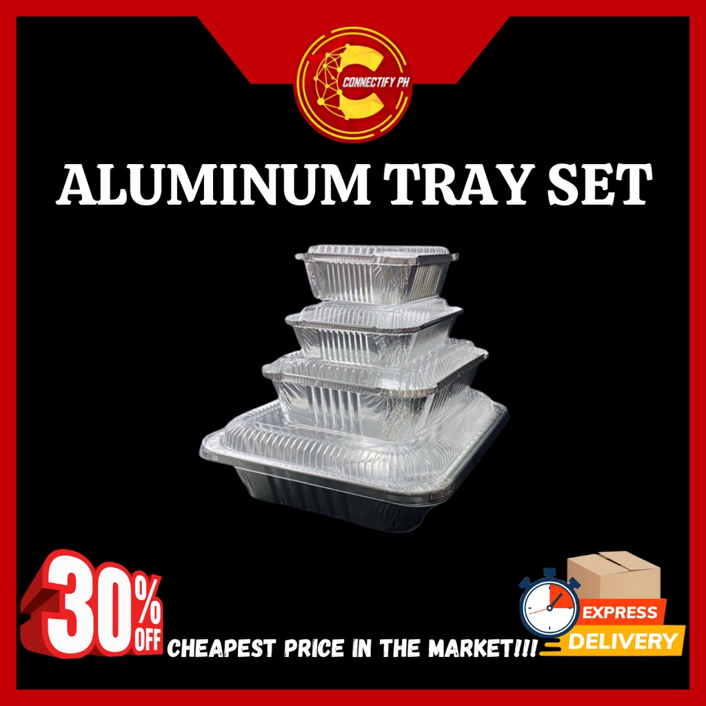 ALUMINUM TRAY SET BIG AND SMALL SIZES | Shopee Philippines