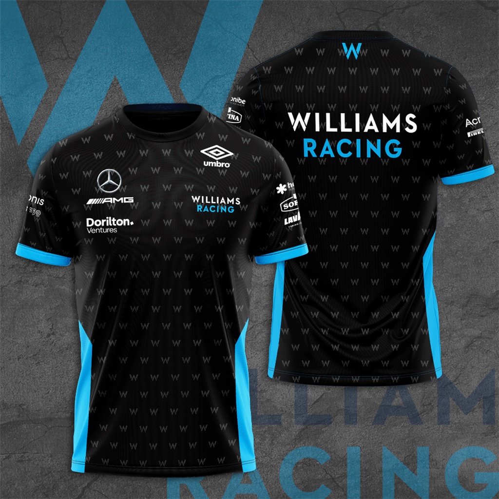 Williams Racing Dorilton AMG F1 Racing Teams Men Summer T-shirt Formula ...