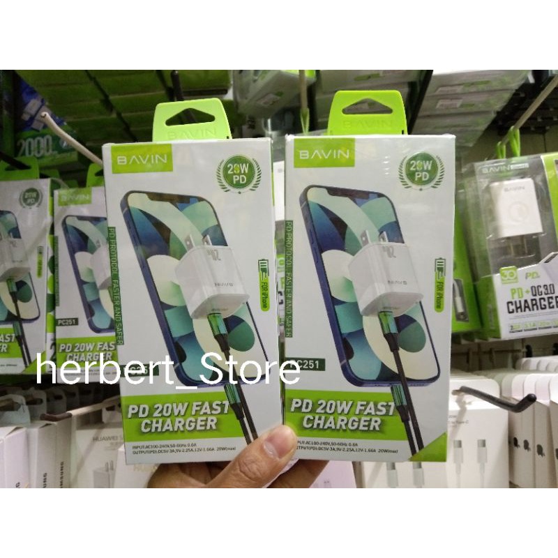 Bavin Pc251 Pd 20W Fast Charger Adapter | Shopee Philippines