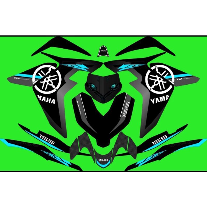 Sniper 155 YAMAHA Decals Laminated Anti fading high grade adhesive ...