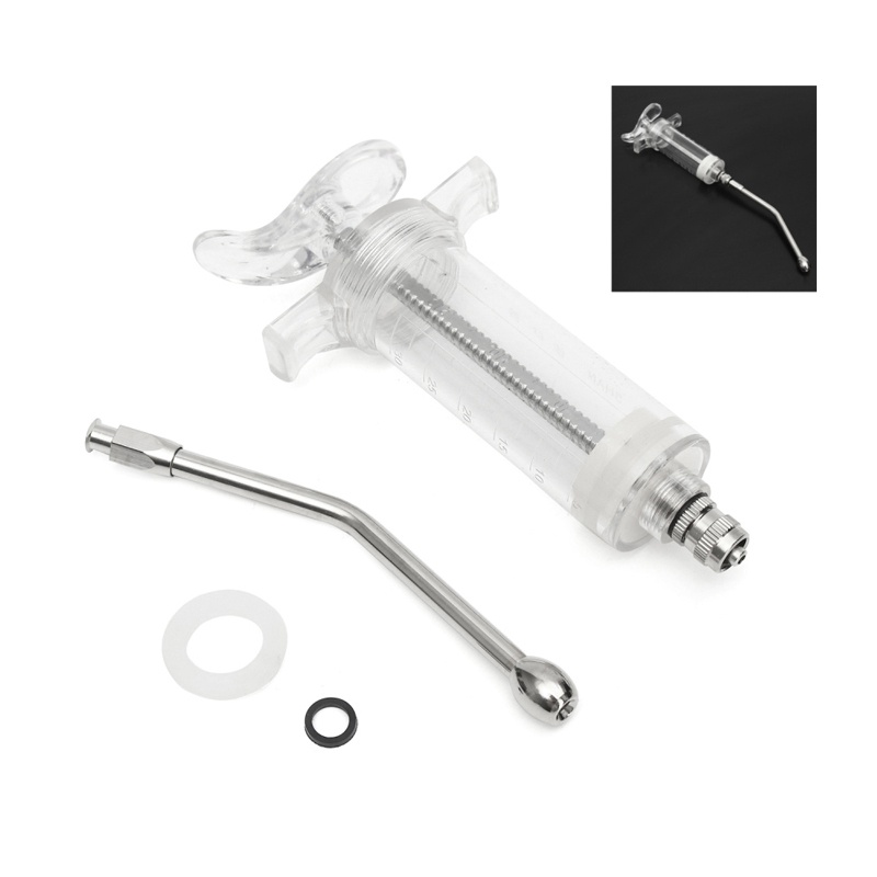20ml TPX Fiber glass syringe with Oral Drencher nozzle Pet handfeeding ...