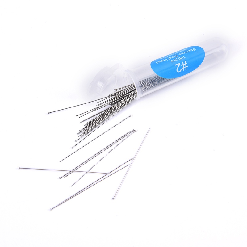 100 Pcs Integrated insect needle Insect Pins Specimen Needle Stainless ...