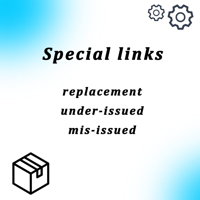 Replacement / under-issued and mis-issued special links | Shopee Philippines
