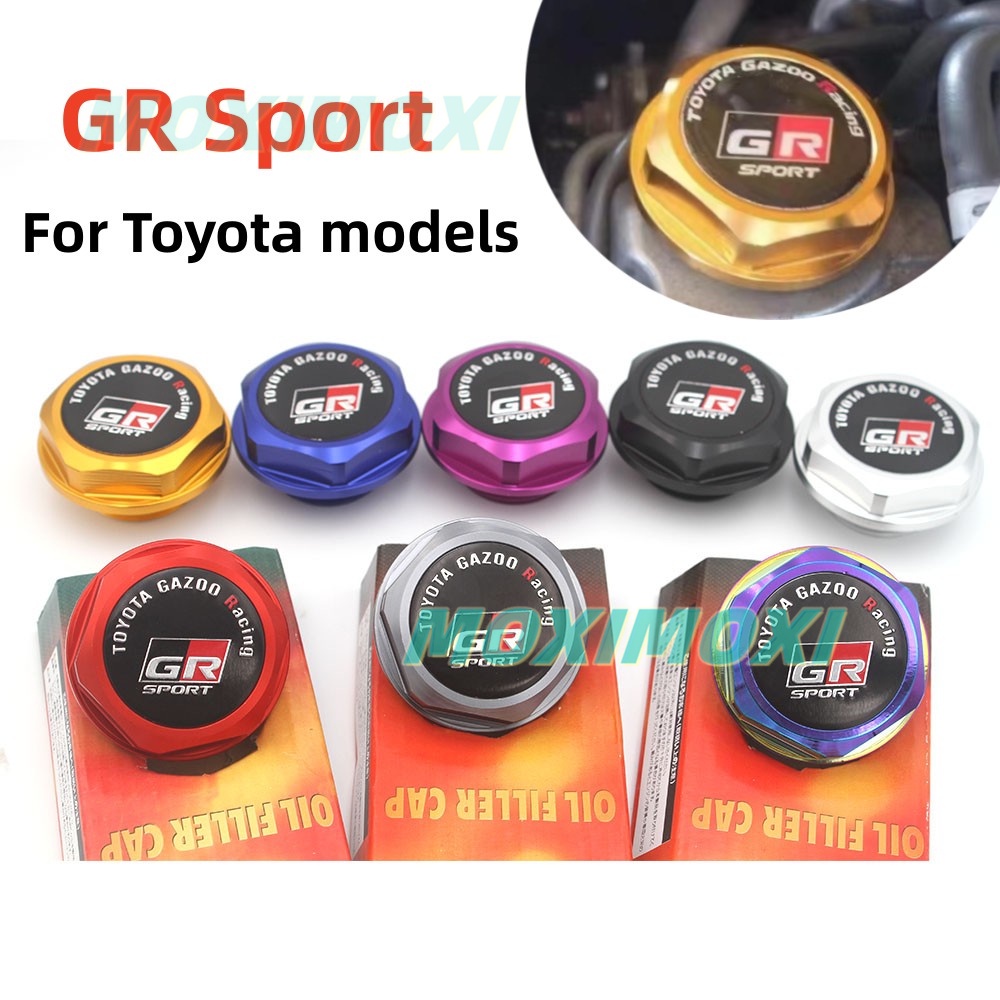 GR Sport Car Oil Fuel Tank Cap Engine Filler Machine Oil Cover For ...