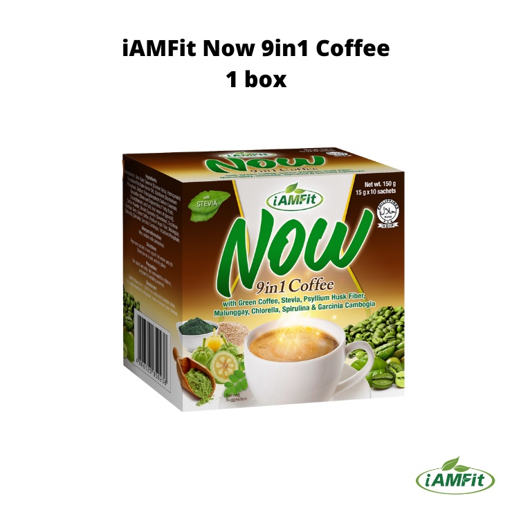 iAMFit Now 9in1 Coffee Green Coffee Spirulina Garcinia Cambogia - 1 box | Shopee Philippines