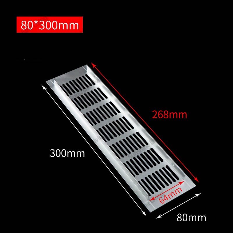 Louvered Ventilation Grille Aluminum alloy Air Vent for Cabinet Shoe ...