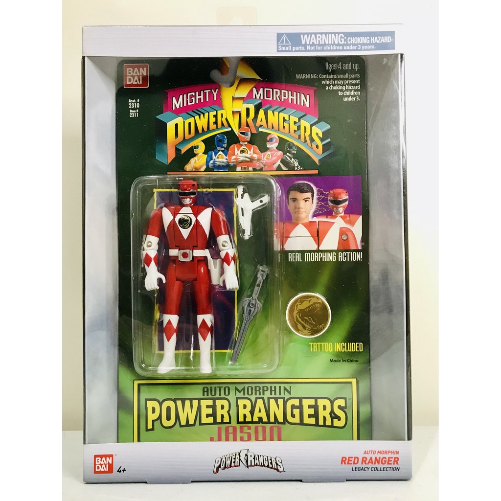 Power Rangers Auto Morphin Jason Red Ranger - Legacy Collection ...